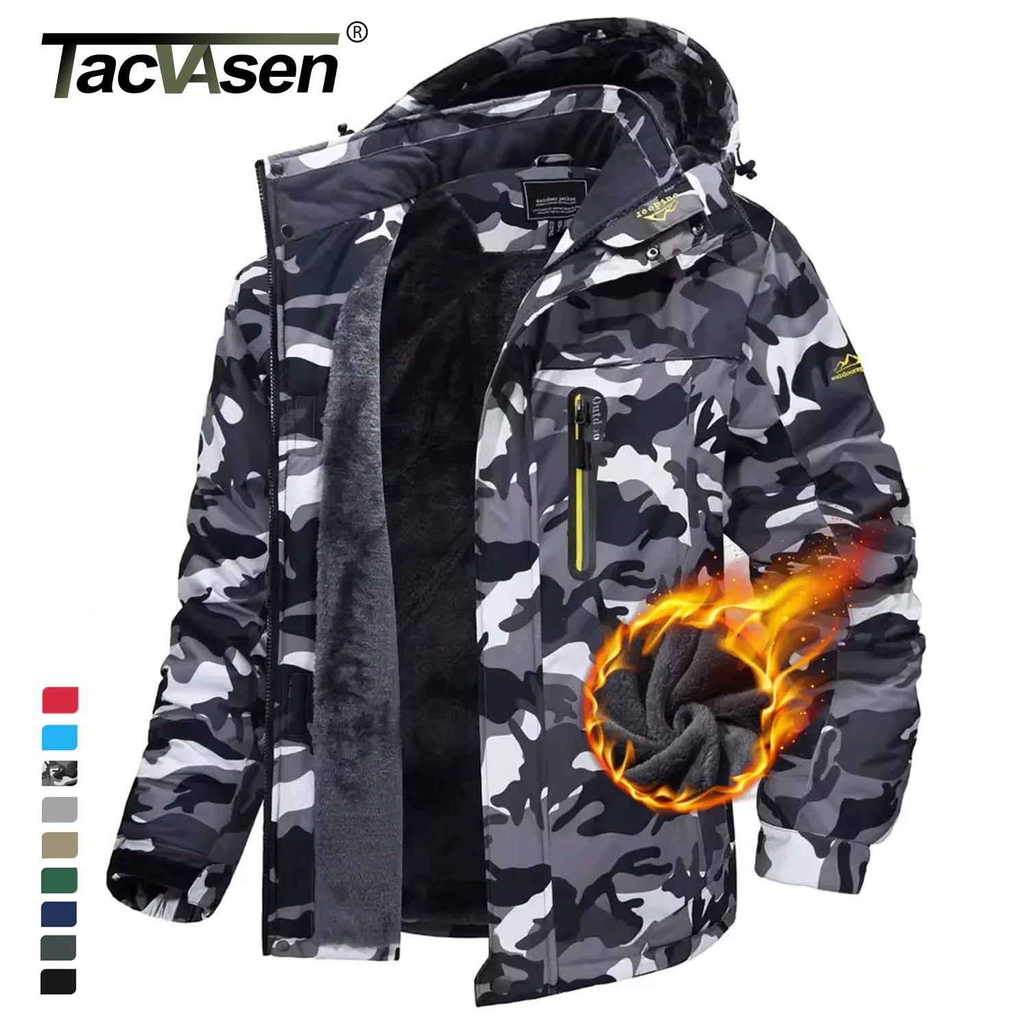TACVASEN-Winter-Fleece-Lining-Parka-Waterproof-Mens-Ski-Snowboard ...