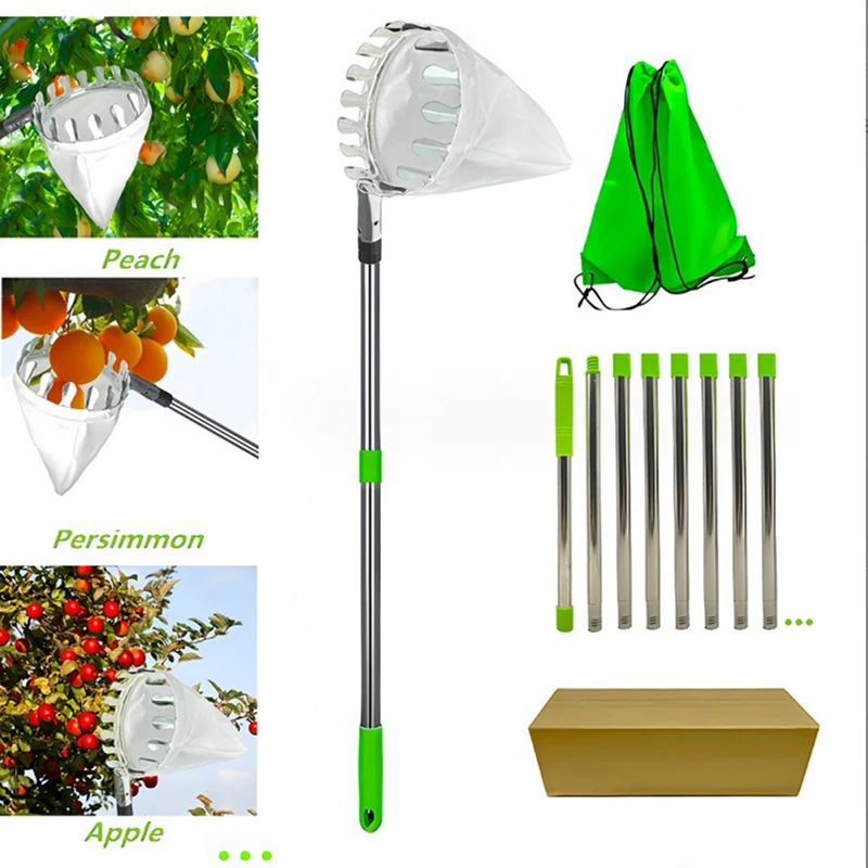 Adjustablet-Fruit-Picker-Stainless-Steel-Device-Fruit-Picker-With ...