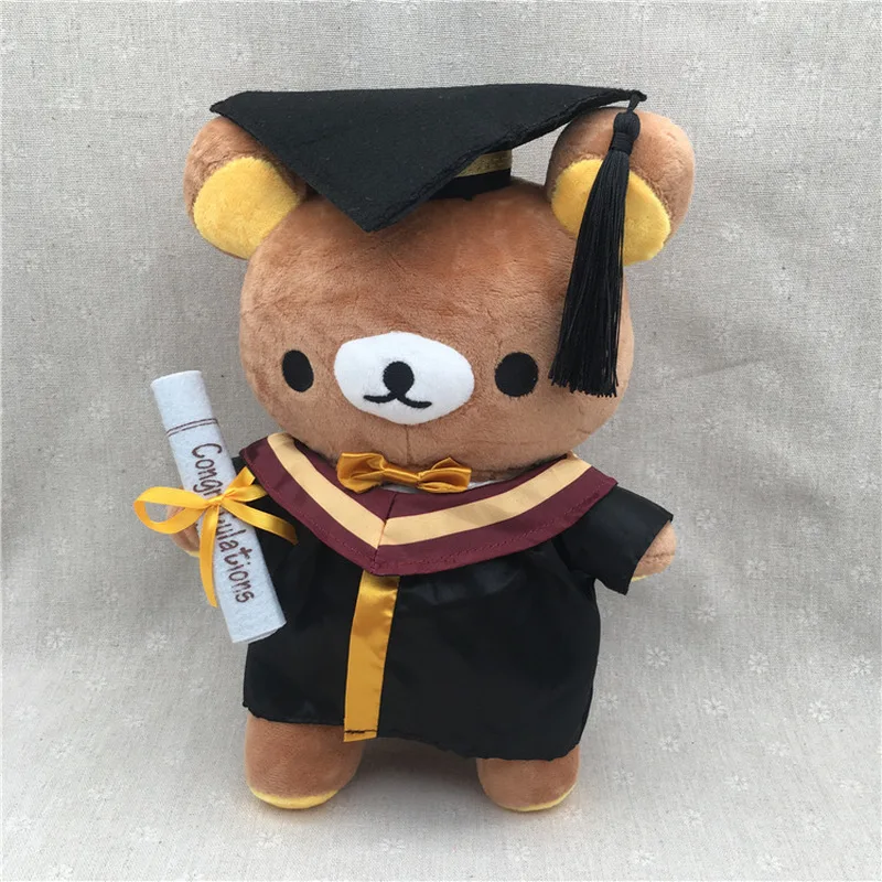 New-Rilakkuma-Plush-Graduation-Doll-Cute-Filled-Cosplay-College-Style ...