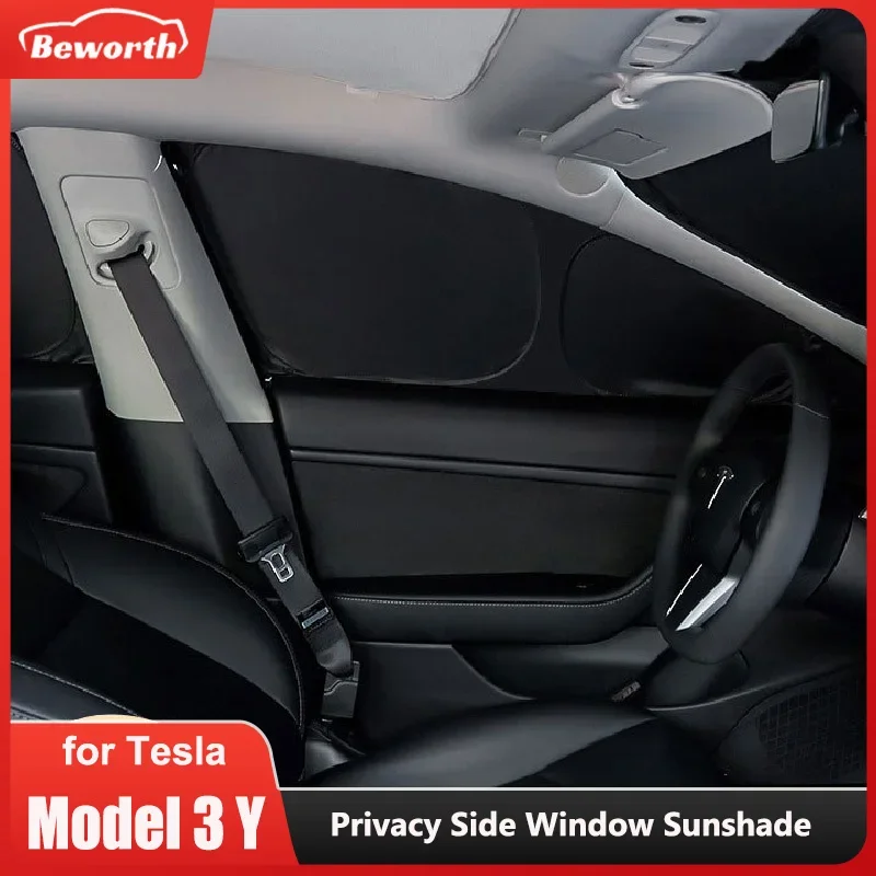 Car-Side-Window-Sunshade-for-Tesla-Model-Y-Model-3-Highland-2024-Front ...