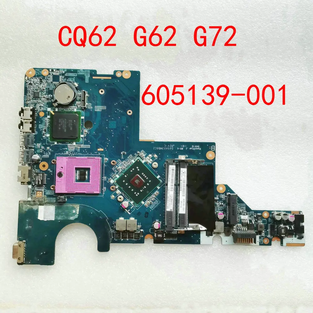 605139-001 For Hp Cq62 G72 Notebook Cq62 G62 G72 Laptop Motherboard ...