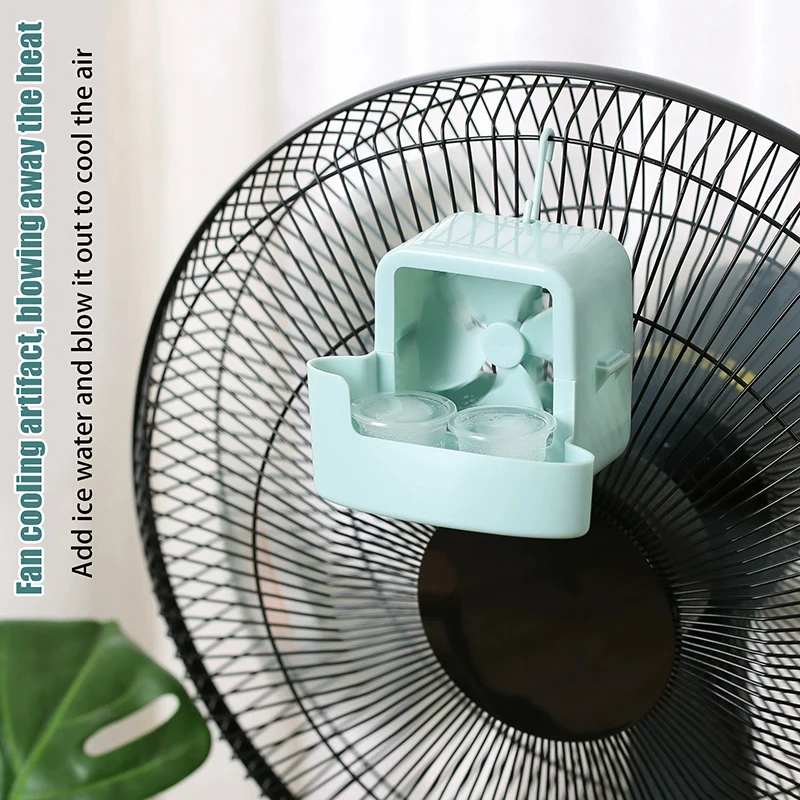 1Set Hanging Fan Cooling Tool With 4 Ice Cup Quick Cooling Fan Cooling ...