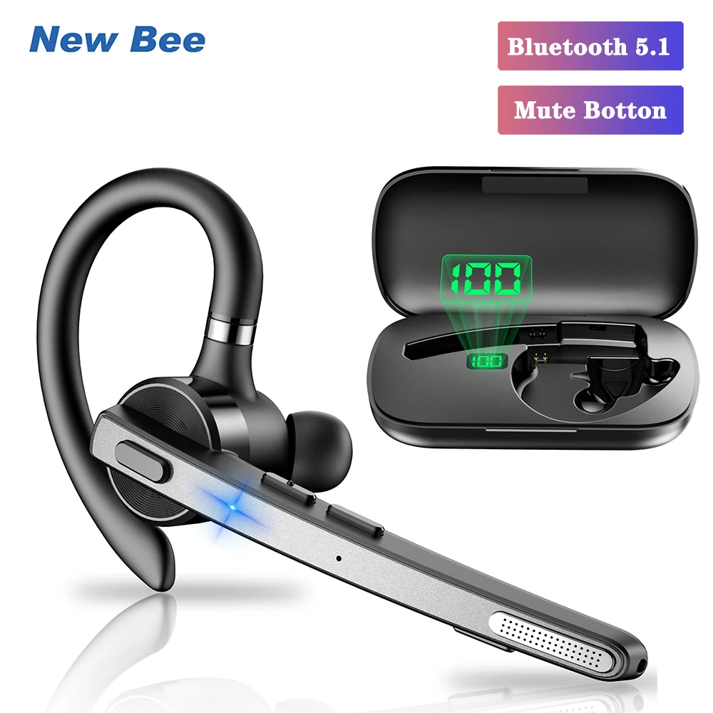 New-Bee-M53-Wireless-Bluetooth-Headset-Driving-Earphones-Earpiece ...