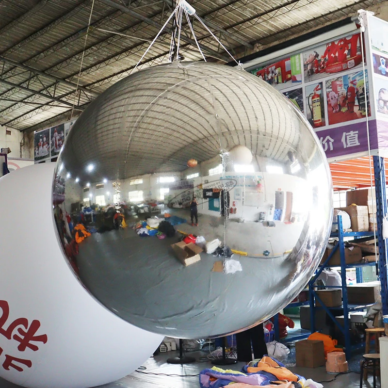 Inflatable-Mirror-Ball-Hanging-Silver-Disco-Sphere-Air-sealed ...