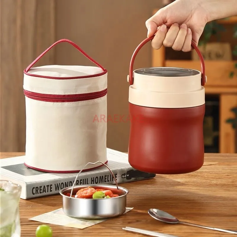 304-stainless-steel-double-layer-insulated-lunch-box-portable-pot-with ...