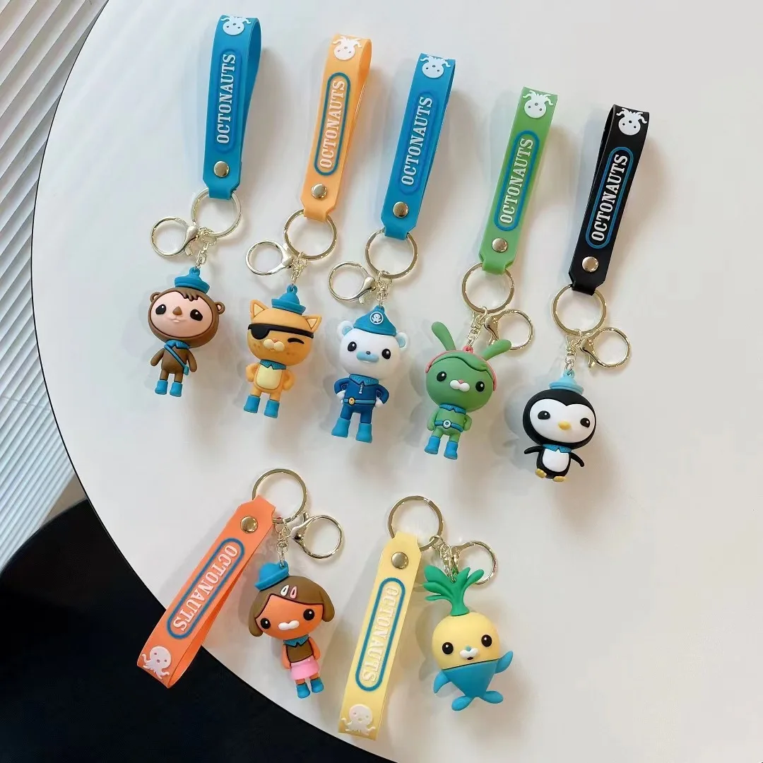 Octonauts-Action-Figures-Keys-Buckle-Creative-Soft-Rubber-KeyChain ...