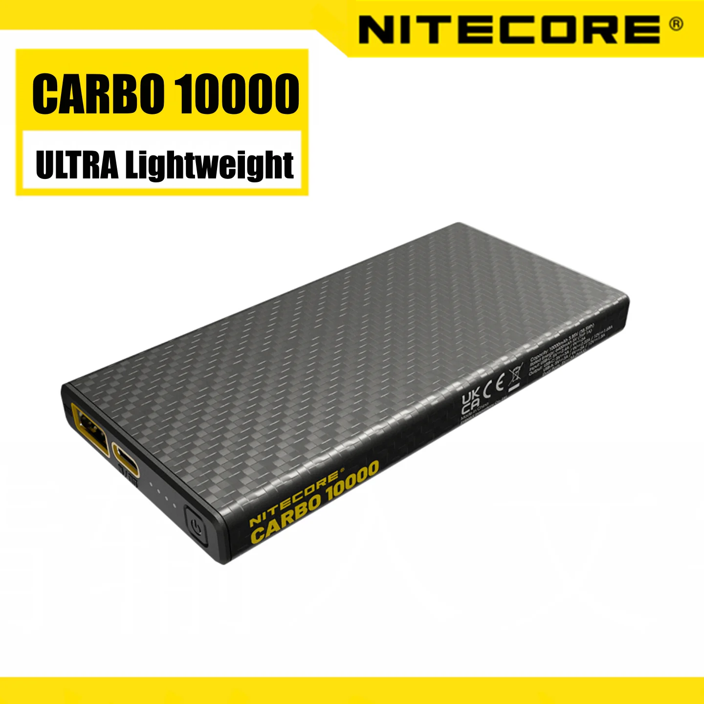 New Nitecore CARBO 10000 Mobile Power Bank PD Quick Charge With charger for Earphone