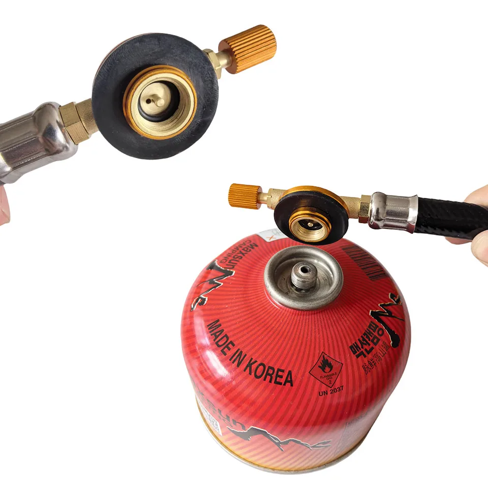 Gas Transfer Valve AHRLIC Gas Stove Refill Adapter With Valve Converter ...