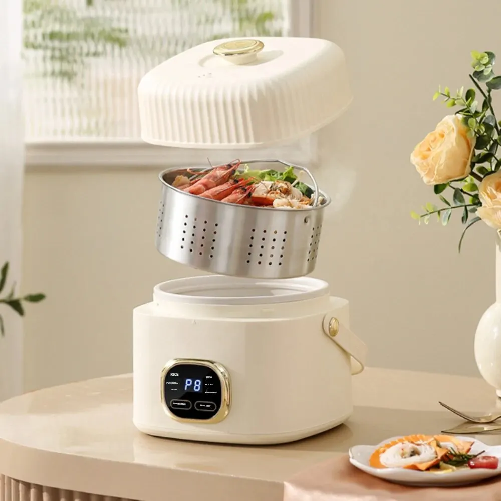 A-Household-Rice-Cooker-With-Drain-Net-Heat-Preservation-Drain-Sugar ...
