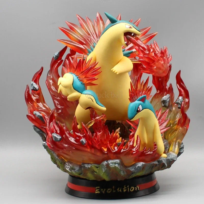 Figuras de Pokémon de 27 cm, Typhlosion, Cyndaquil Evolution, figura de ...