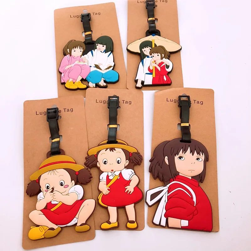 Totoro Anime Cute Luggage Tag Suitcase ID Addres Holder Baggage ...