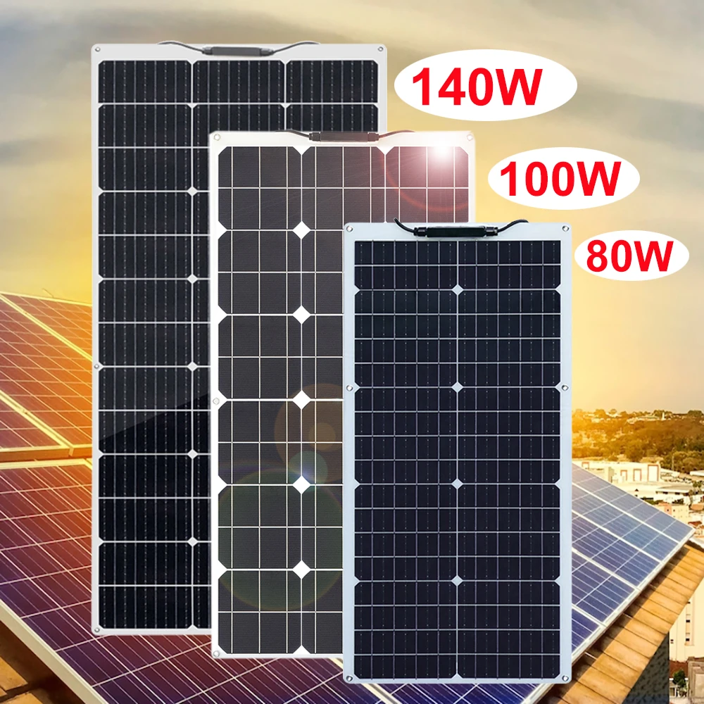 12v-solar-panels-140w-100w-80w-solar-system-balcony-photovoltaic-panel ...
