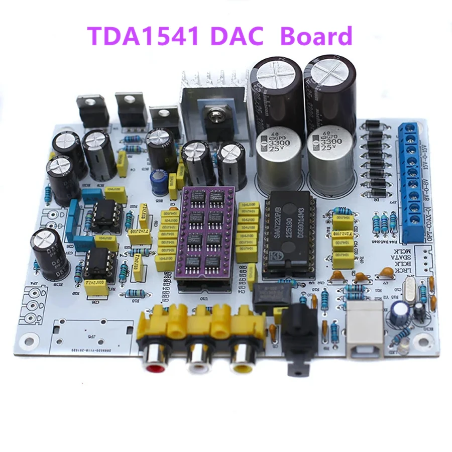 NEW-TDA1541-DAC-Decoder-Board-Without-IC-And-SAA7220P-Coaxial-Optical ...