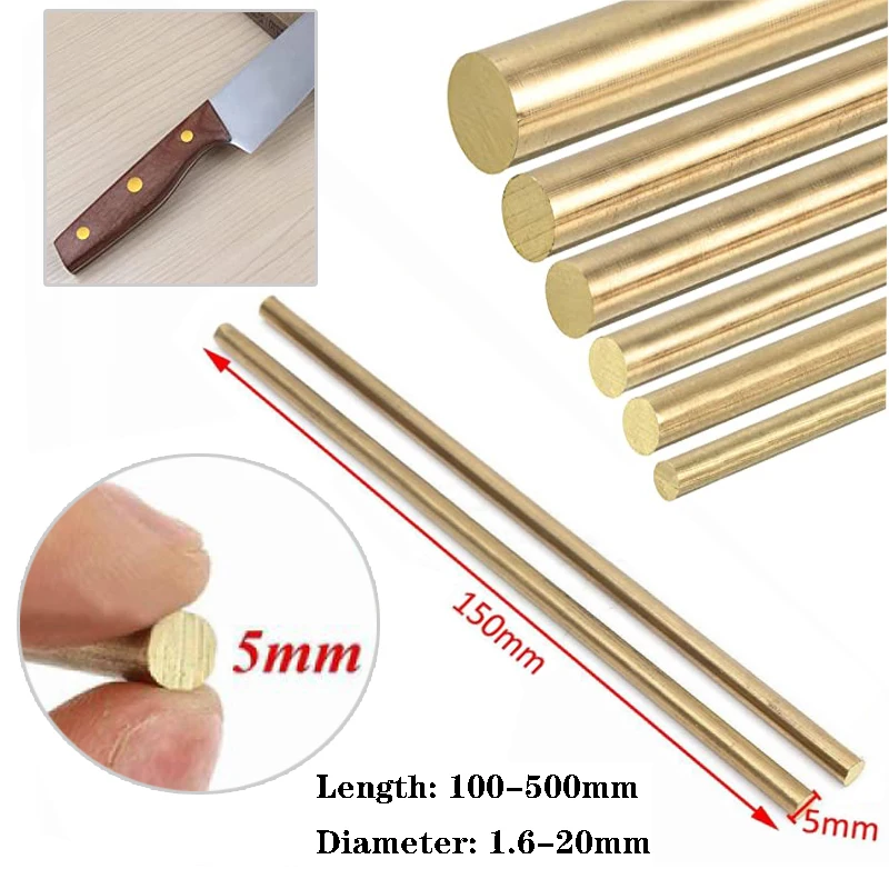 Diameter-1-6-20mm-Length-100-500mm-Hardware-Brass-Round-Bar-Rod-For-DIY ...