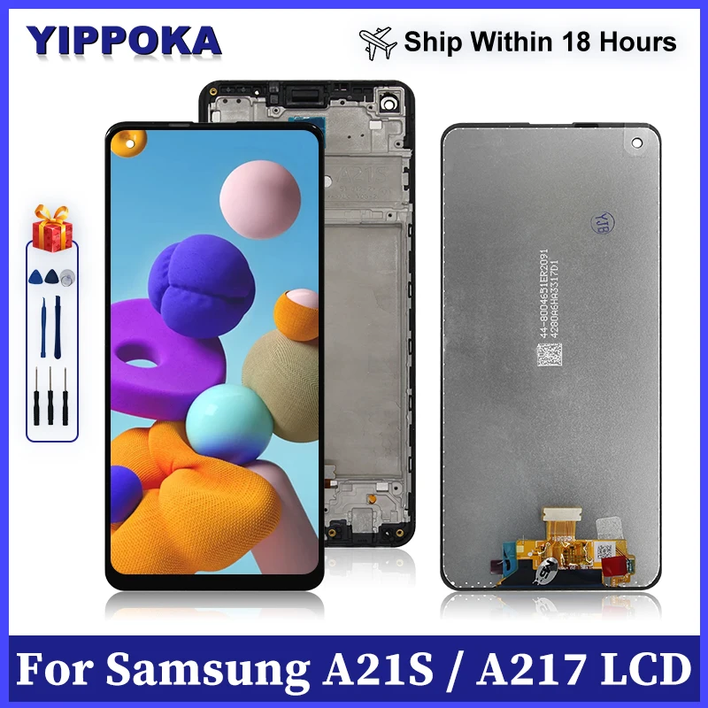 New 6.5" Original LCD For Samsung Galaxy A21s Display A217 LCD A217F Touch Screen Digitizer For ...