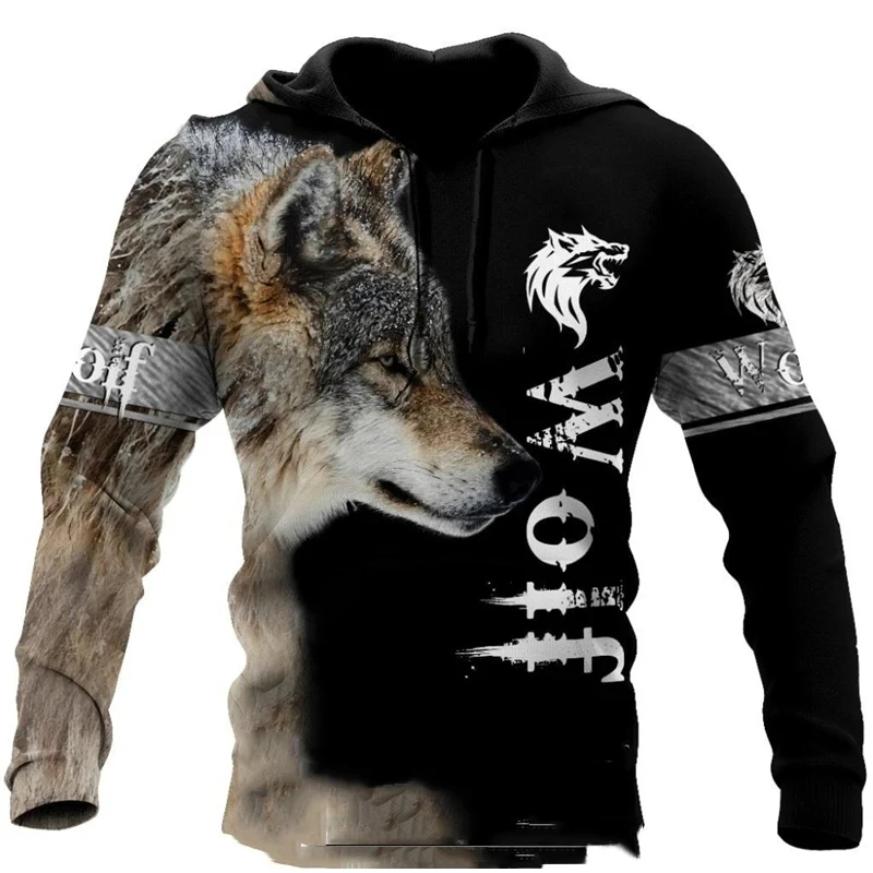 Lobo-3D-dos-homens-Impresso-Hoodies-Brand-Sweatshirts-Pullover-Casacos ...