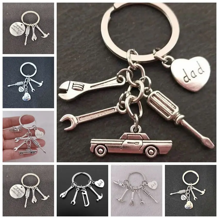 Fashion I Love Dad Car Screwdriver Wrench Gadget Key Chain Father's Day ...