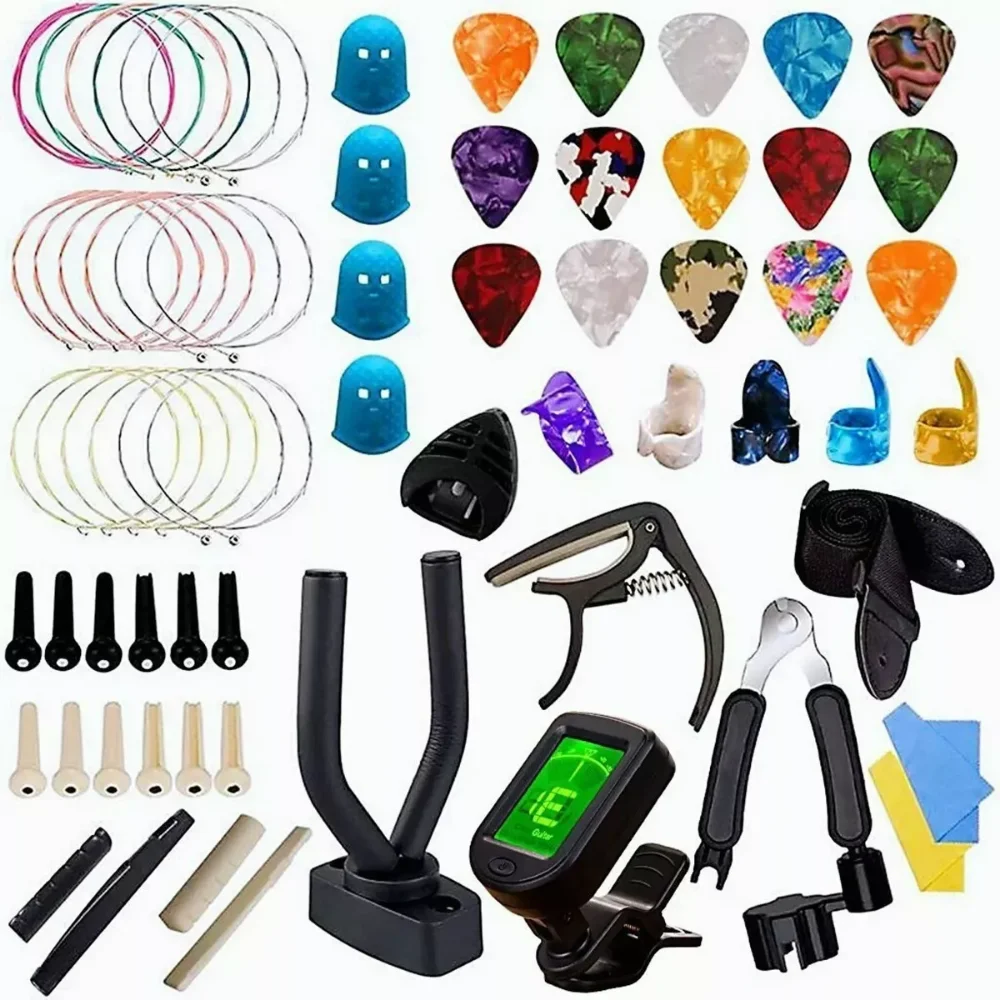 Guitar Accessories Set Guitar Capo/Tuner/Picks/Guitar Pure Copper ...