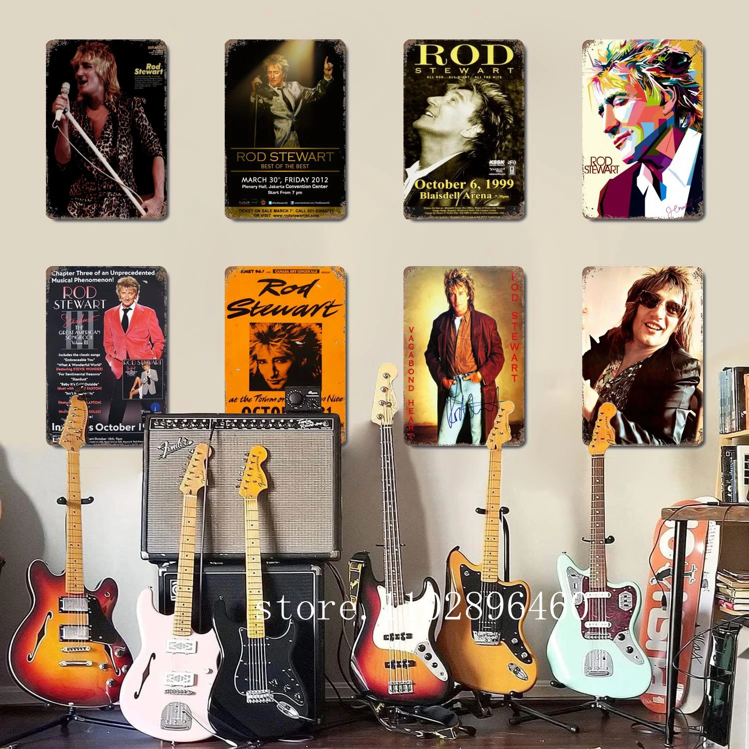 Rod-Stewart-Metal-Plaques-Signs-wall-decor-Vintage-Tin-Signs-Captain ...