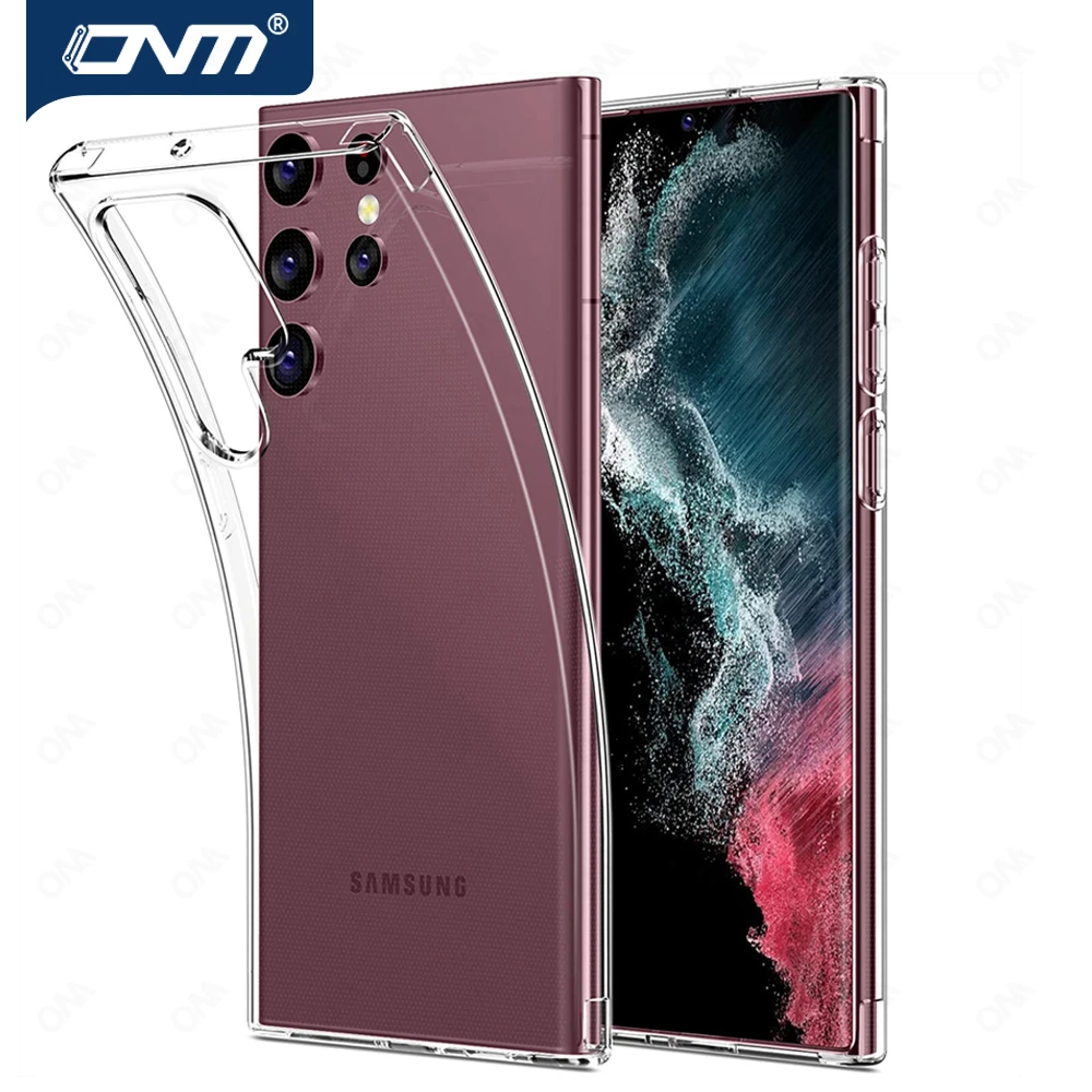 Ultra-thin Transparent Case For Samsung Galaxy S22 / Ultra / Plus Soft ...