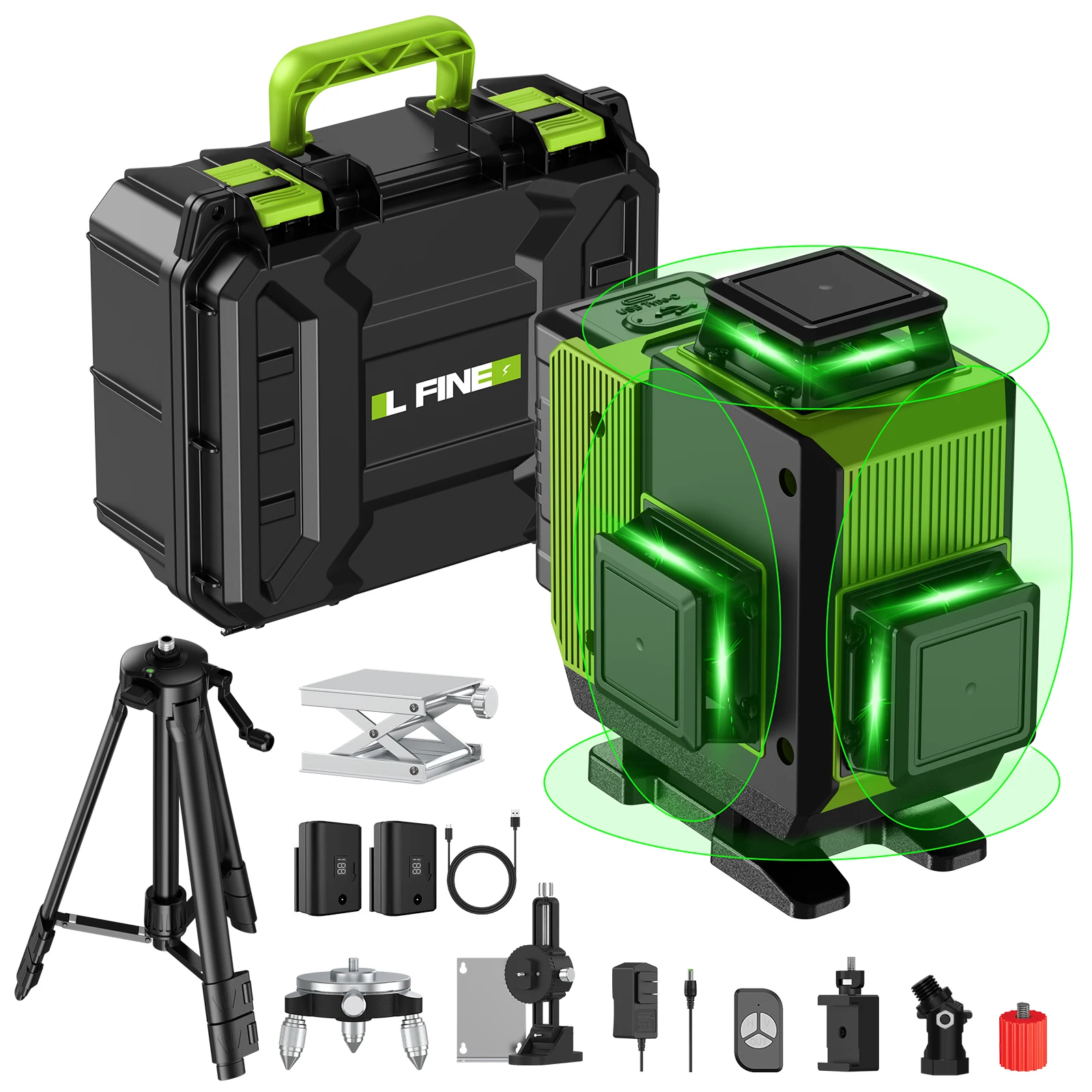 Lfine-Nivel-Laser-16-Lines-Professional-Laser-Level-Horizontal-Vertical ...