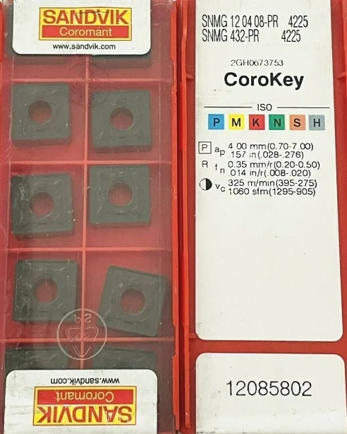 ORIGINAL 10PCS CARBIDE INSERT SNMG 120408-PR 4225