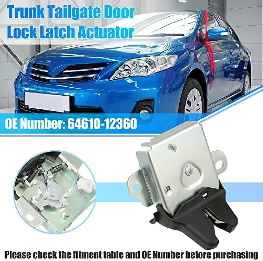 64610-12360-Car-Rear-Door-Tailgate-Rear-Trunk-Lock-For-Toyota-Corolla ...
