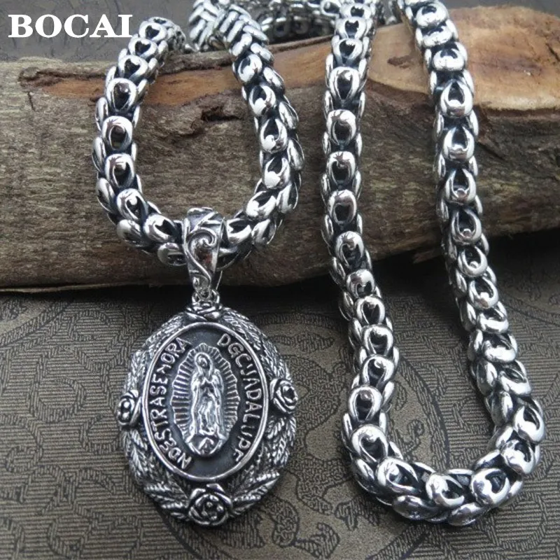 Pure Silver Men Dragon Necklace | Silver Chain Thai Dragon Men | Men ...