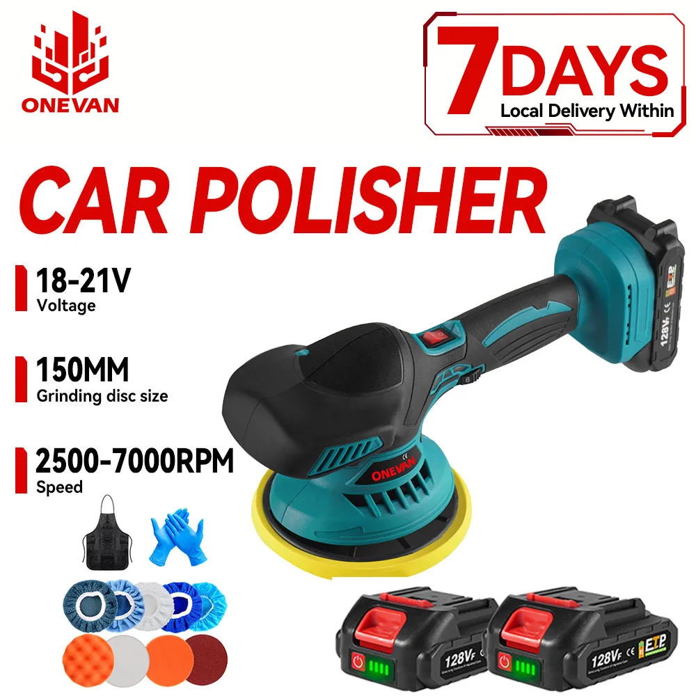 ONEVAN 6 Gears Electric Car Polisher Electric Polishing Wax Tool ...