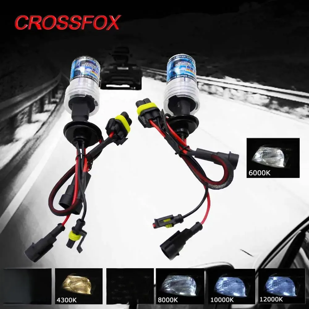 CROSSFOX 2PCS 55W Hid Xenon Light Bulbs H1 H7 9005 9006 Auto Car ...