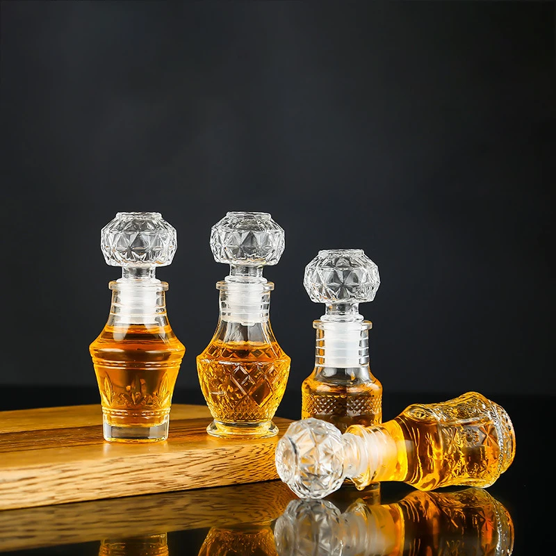 Mini carafe à whisky en verre français ou bouteille de 100ml,vin ...