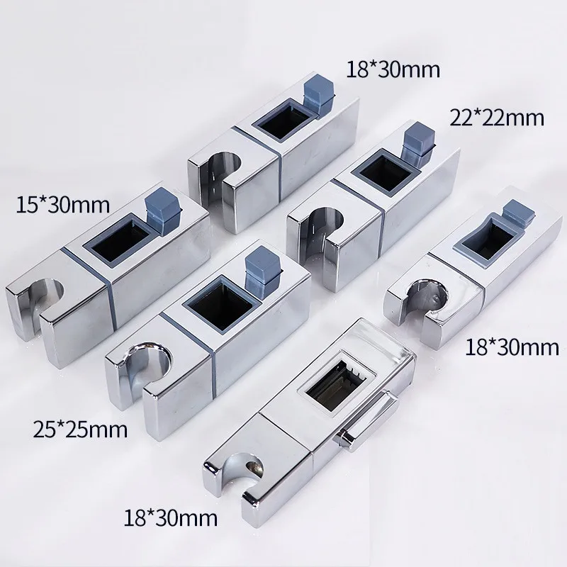 Bathroom-Shower-Accessories-Adjustable-Slide-Bar-Wall-Mounted-Square ...