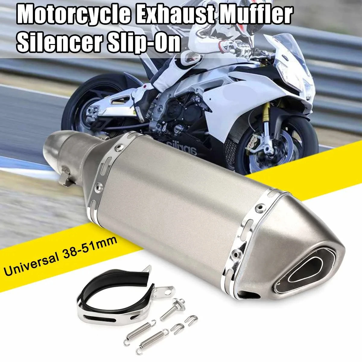 310mm-38-51mm-Universal-Motorrad-Roller-ATV-Auspuff-Schall-d-mpfer-Rohr ...
