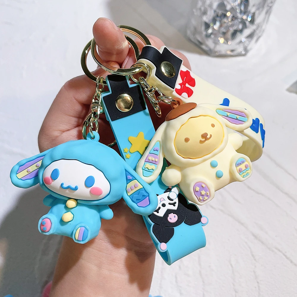 Kawaii Sanrio Keychain Hello Kitty Anime Cartoon Melody Kuromi ...