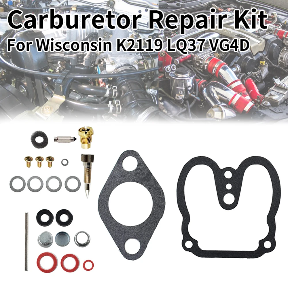 Carburetor Repair Rebuild Kit Replacement For Wisconsin K2119 LQ37 VG4D ...