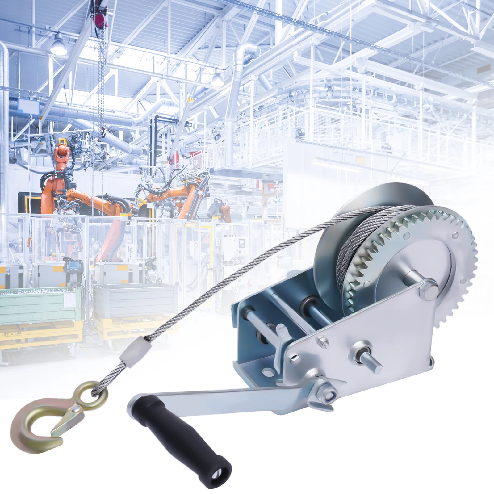 3500lbs-Professional-Cable-Hand-Winch-Manual-Puller-Heavy-Duty-Sturdy ...