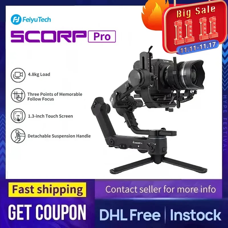 FeiyuTech-Feiyu-SCORP-C-Mini-Pro-3-Axis-Handheld-Gimbal-Stabilizer ...