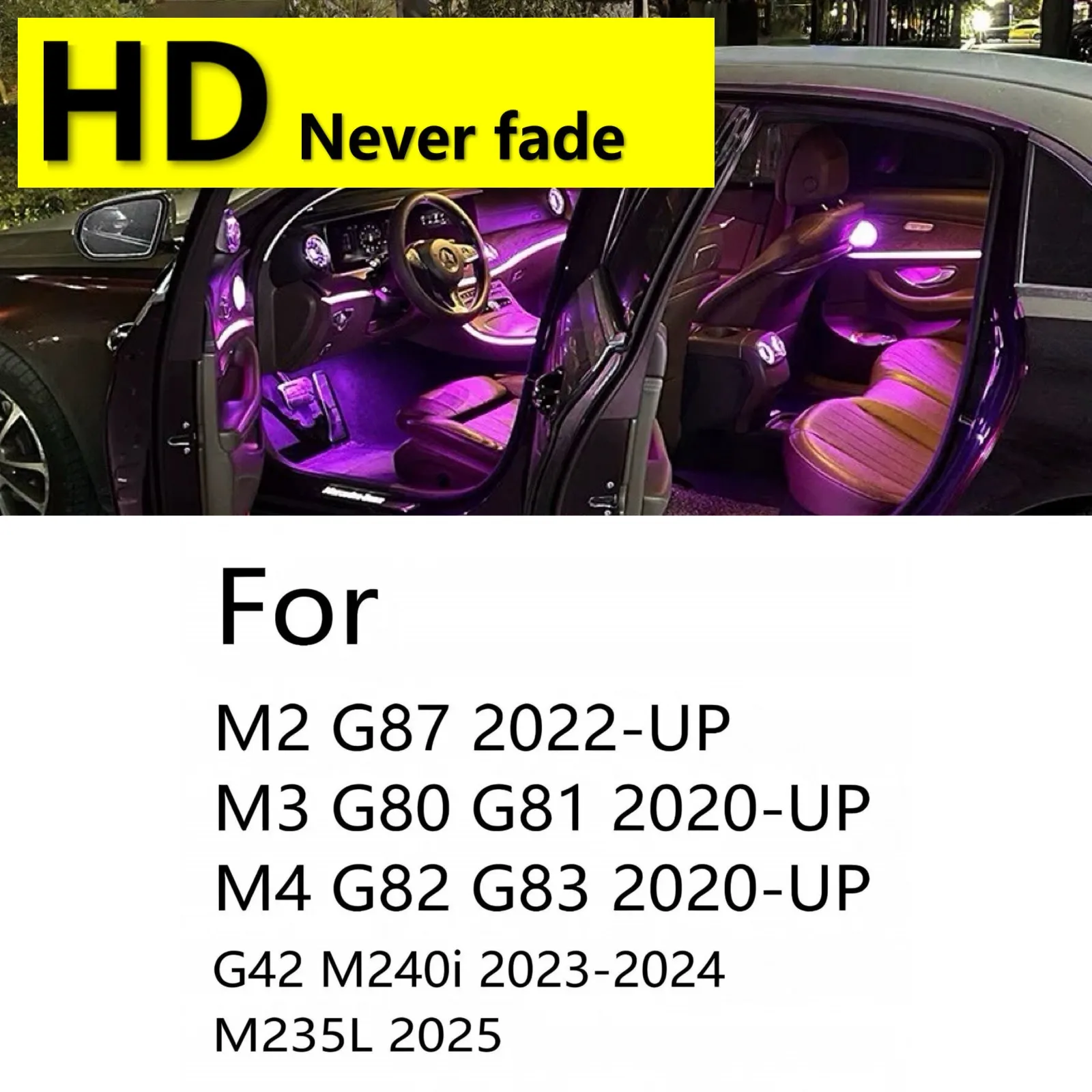 HD Per BMW M3 G80 G81 M4 G82 G83 M2 G87 G42 M240i LED Porta Auto ...