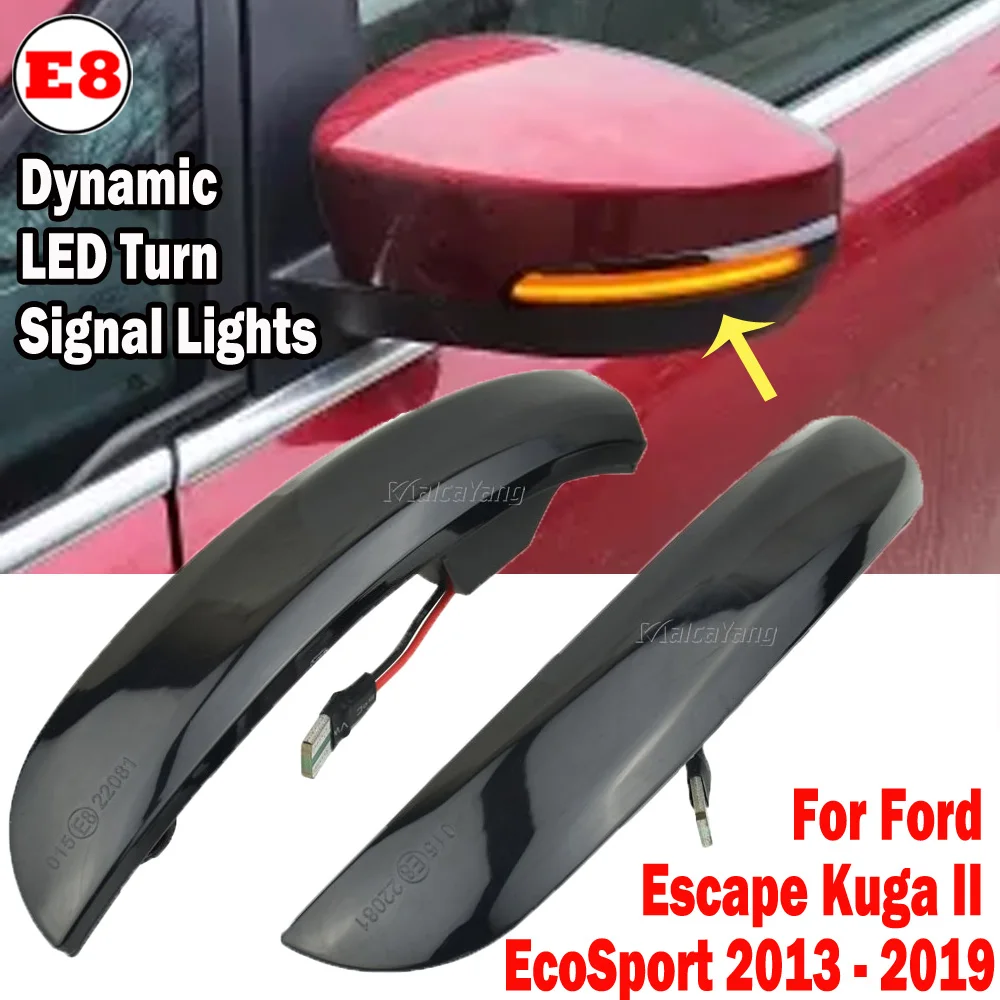 2-Pieces-Dynamic-Blinker-LED-Turn-Signal-Lights-Side-Mirror-indicator ...