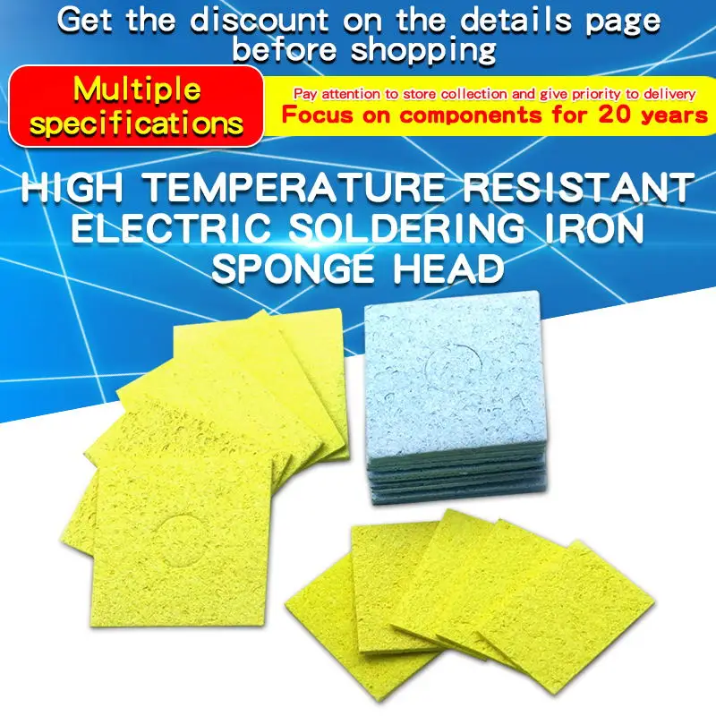 5Pack High Temperature Resistant Sponge Electric Soldering Iron Sponge ...