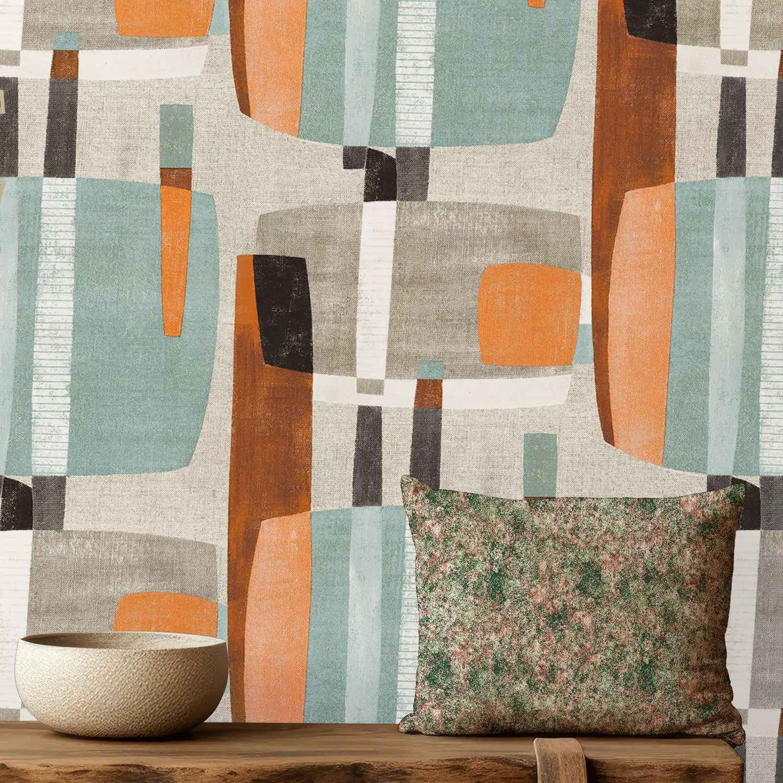 Abstract Pattern Colorful Geometric Wall Mural,Modern Design Wallpaper ...