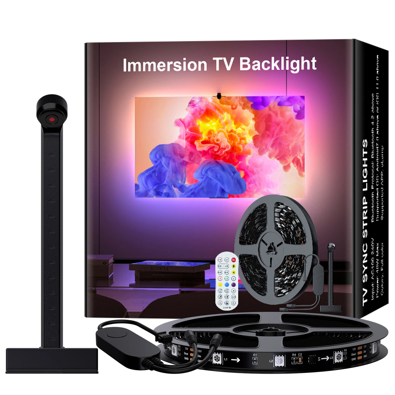 Ambient-Synchronous-TV-Backlight-Led-Strip-Lights-Camera-Captures ...