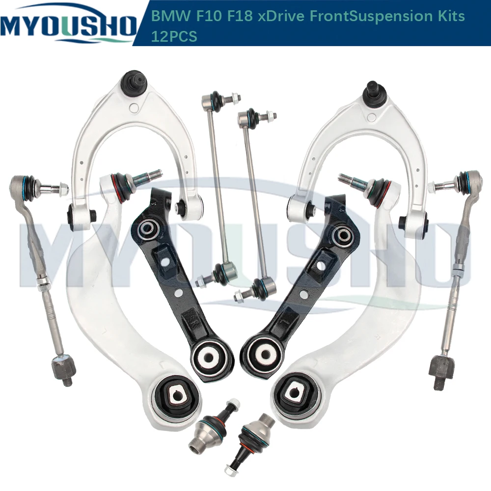 Myousho-12pcs-Front-Control-Arm-Stabilizer-Link-Tie-Rod-End-Assembly ...