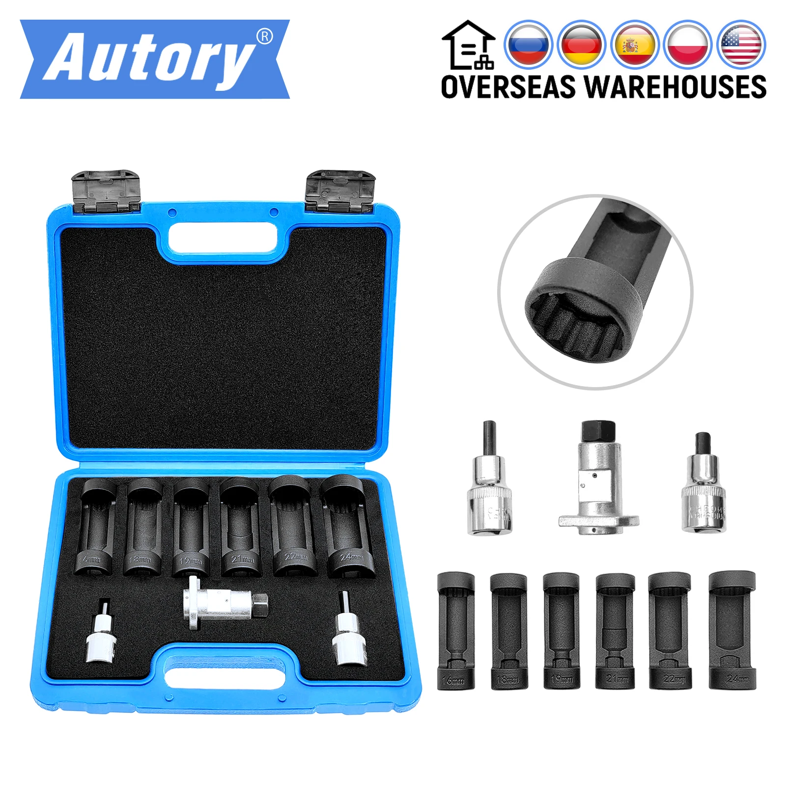Autory-9PCS-Car-Strut-Nut-Socket-shock-absorber-socket-removal-tool-16 ...