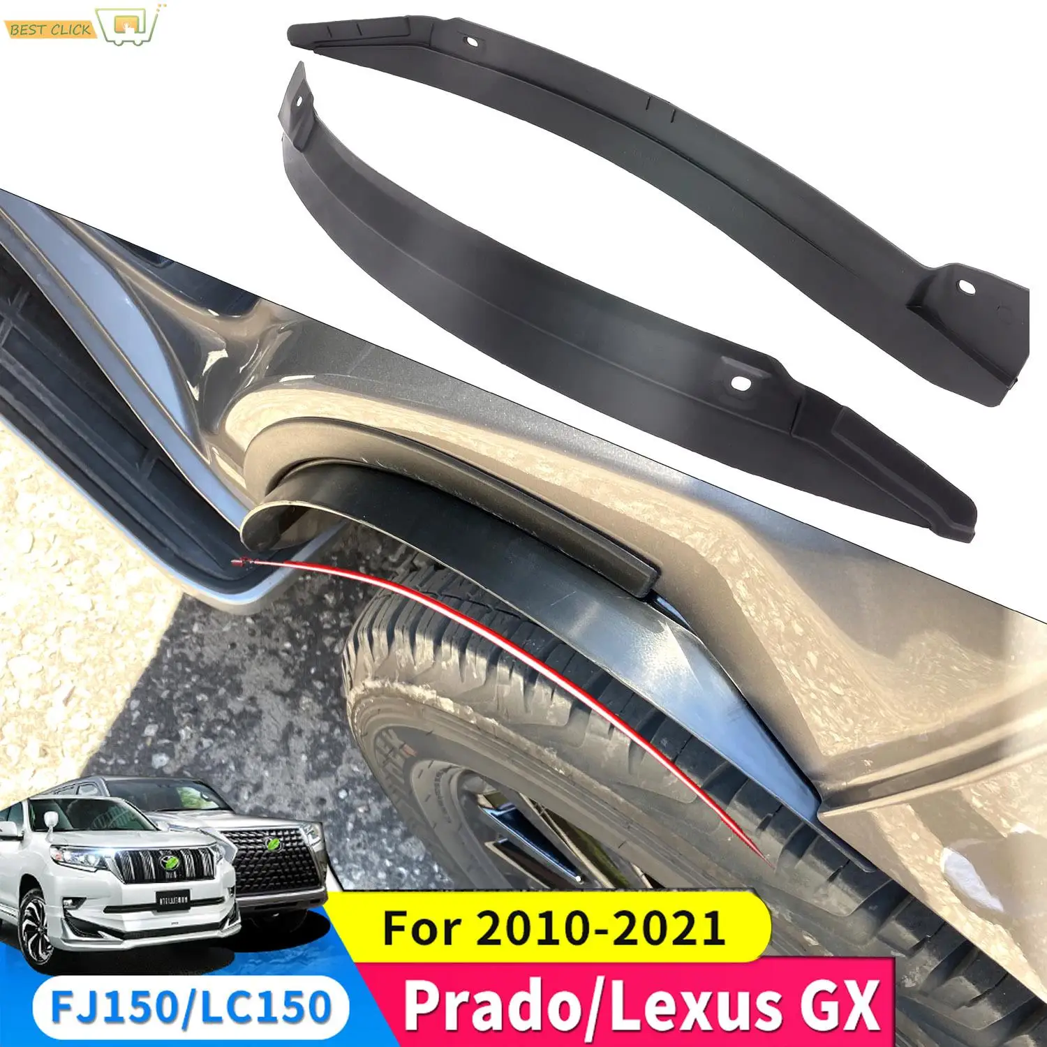 2x-Car-Rear-Wheel-Fender-Flare-Anti-Splash-Mud-Door-Guards-Flaps-For ...