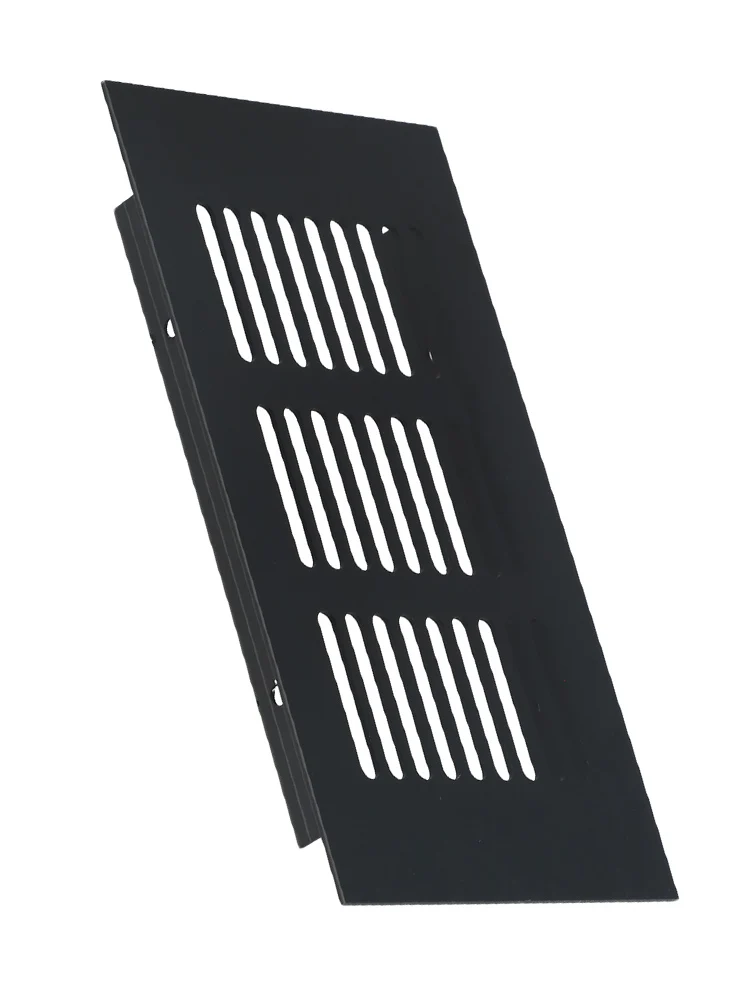 Black-Alloy-Rectangular-Air-Vent-Grille-Ventilation-Cover-For-Cabinets ...