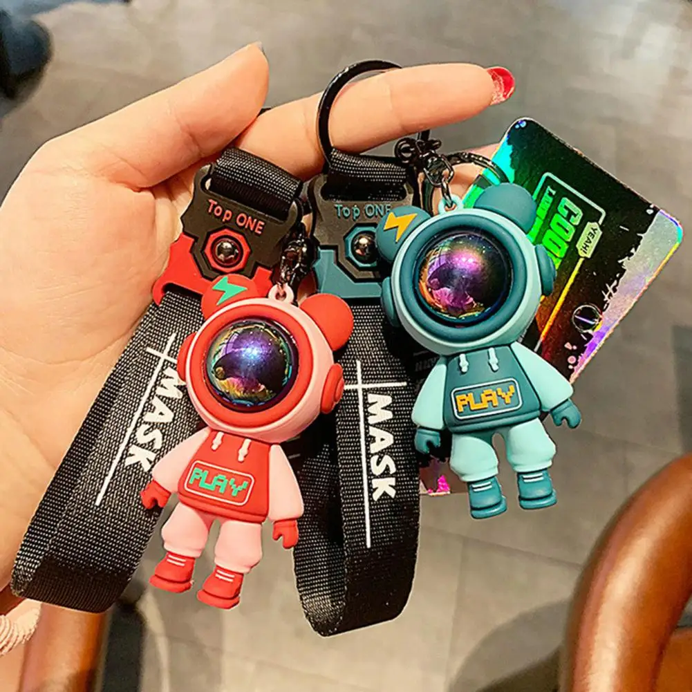 Llavero-con-borlas-de-PVC-colgante-de-mochila-de-oso-colorido ...