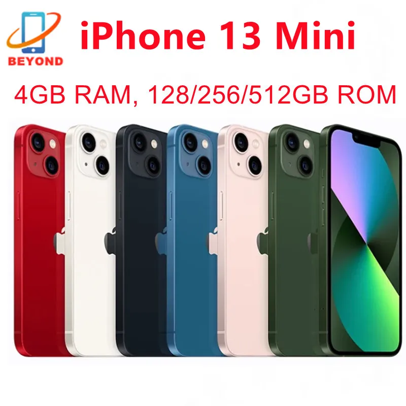 Apple iPhone 13 Mini 13 Mini, 5,4 ", desbloqueado, genuino, RAM, 4GB ...