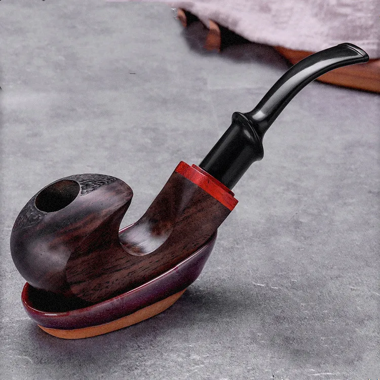Tubo-de-madera-maciza-de-bano-para-fumar-tubo-de-tabaco-doblado-apto ...