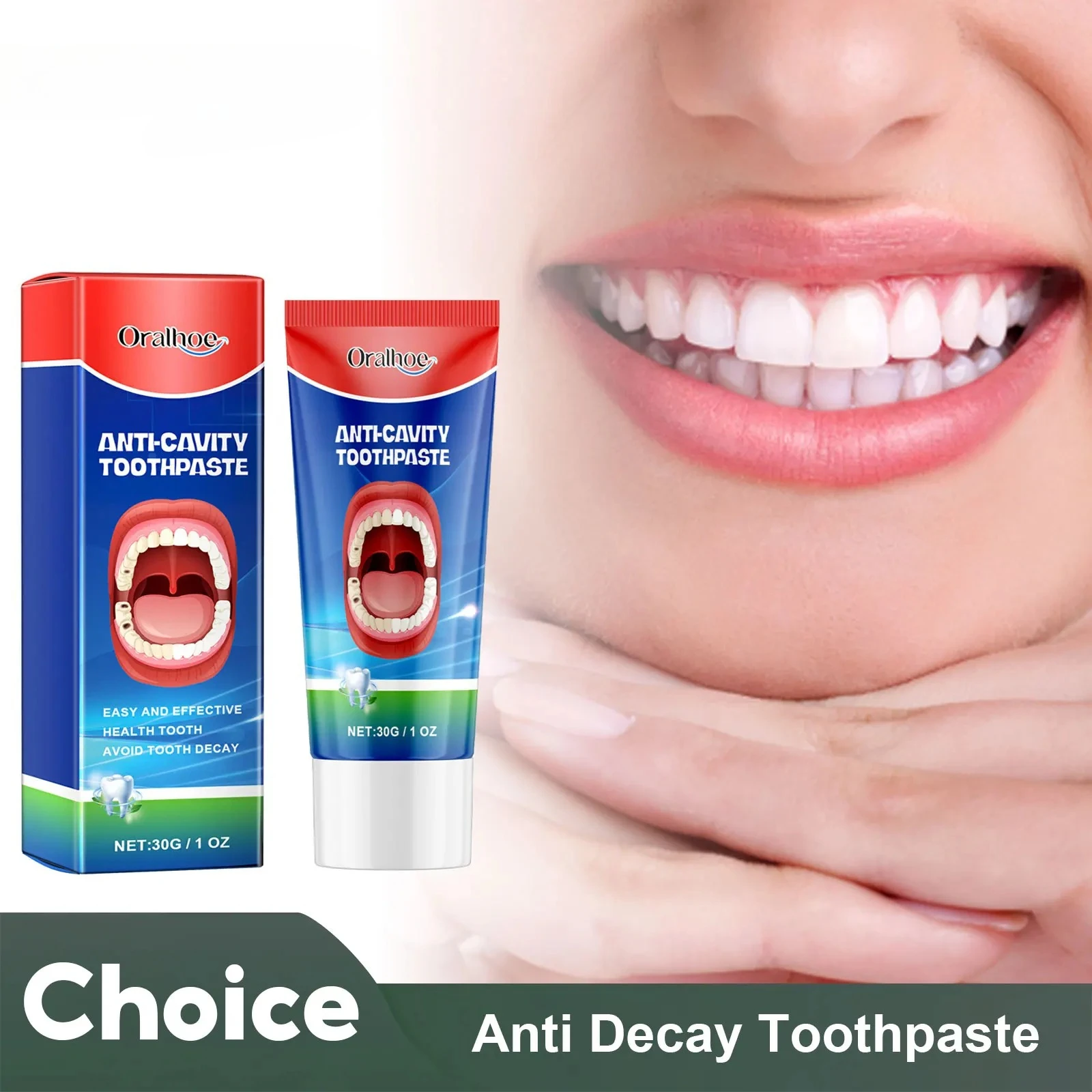 Anti Decay Toothpaste Dental Caries Repair Protect Teeth Remove Plaque ...